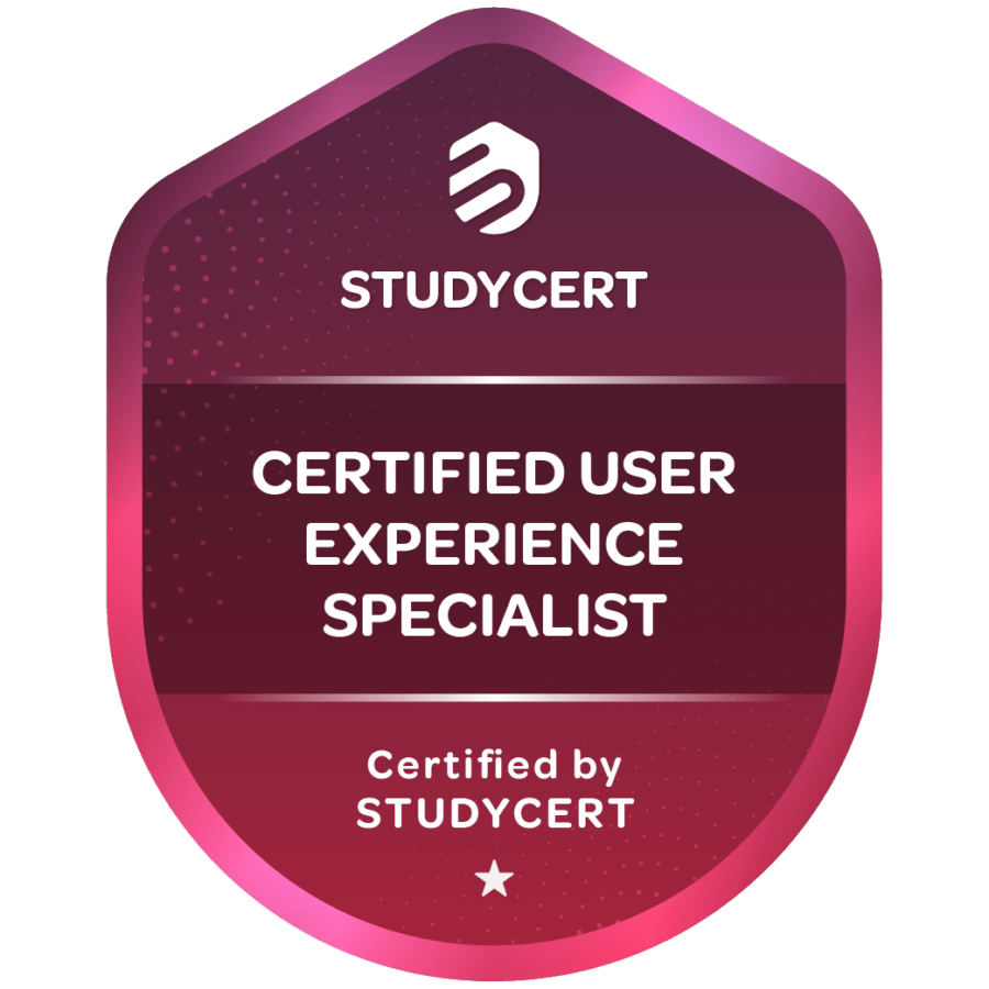 Certified User Experience Specialist – StudyCert